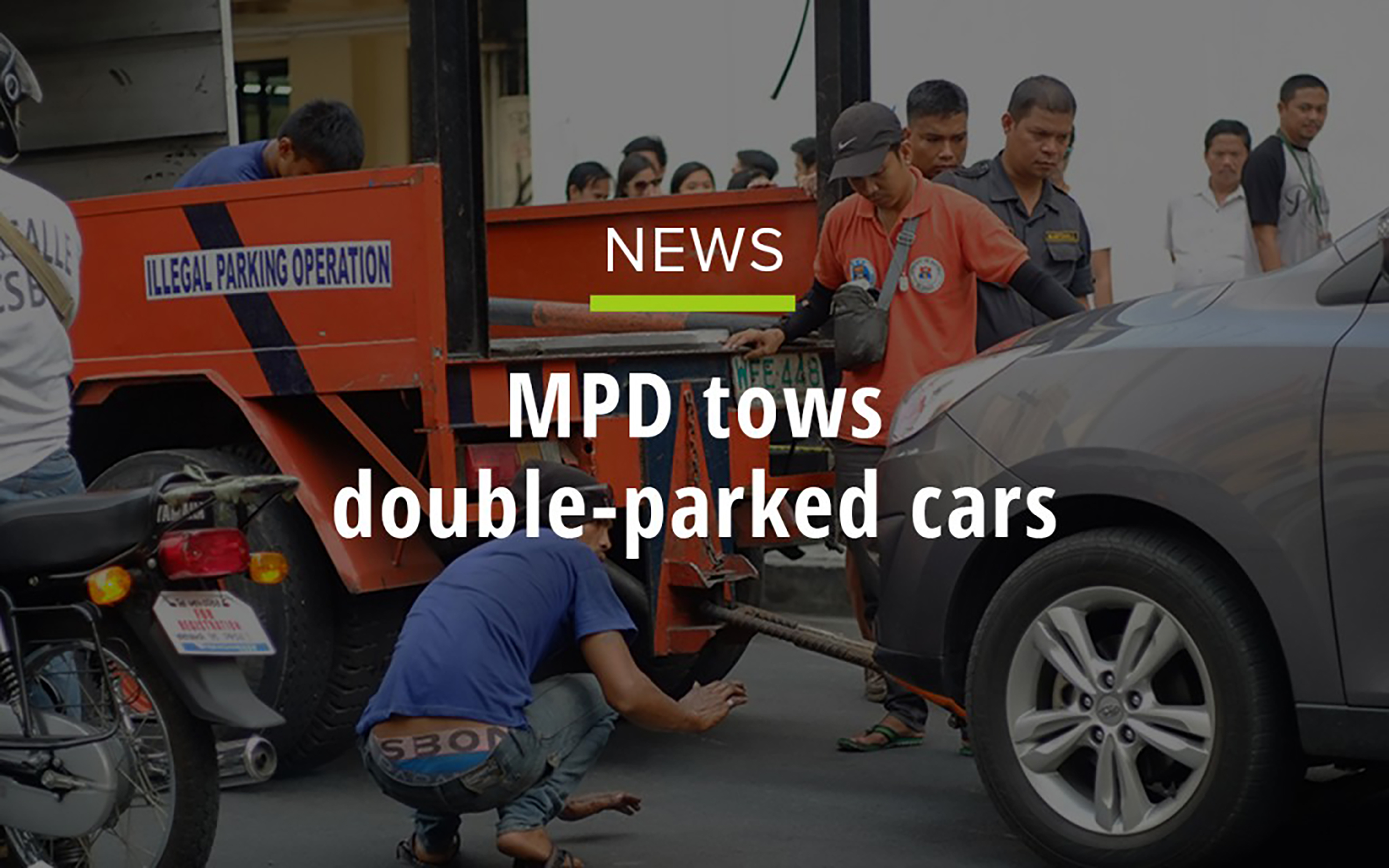 MPD tows double-parked cars